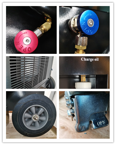 R134a AC Flush Machine 5 inch Colorful Screen , AC Recovery Recharge ...